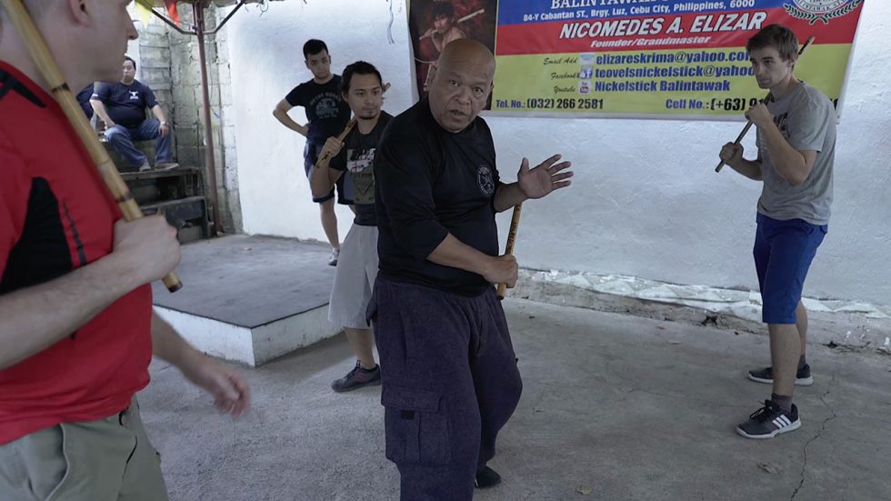 Master Bobby Taboada Teaching Balintawak Arnis in Cebu City, Philippines